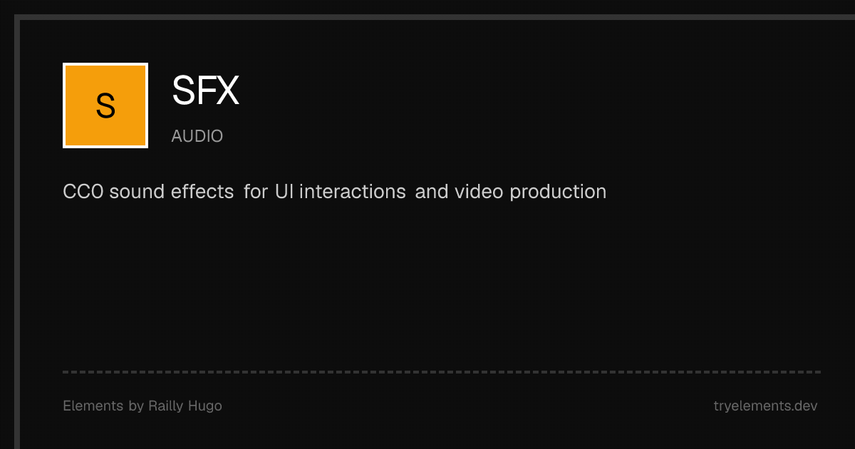 SFX Components - Elements | Elements